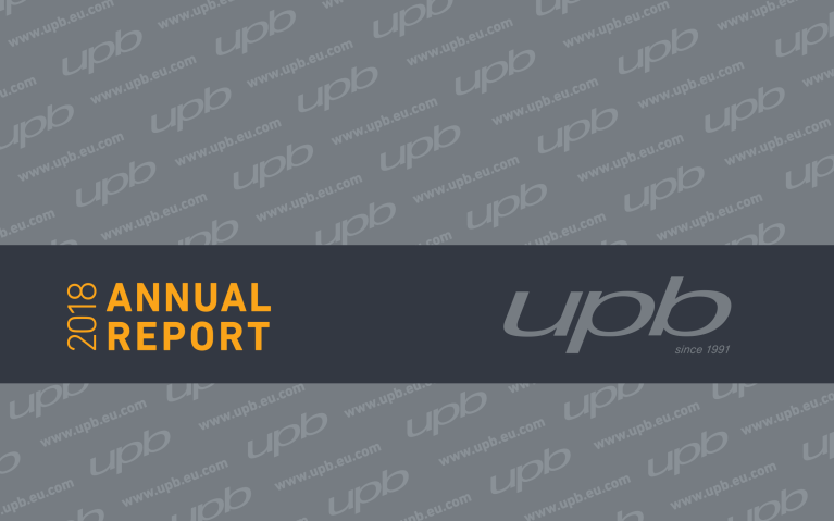 UPB Annual report 2018 — UPB Group