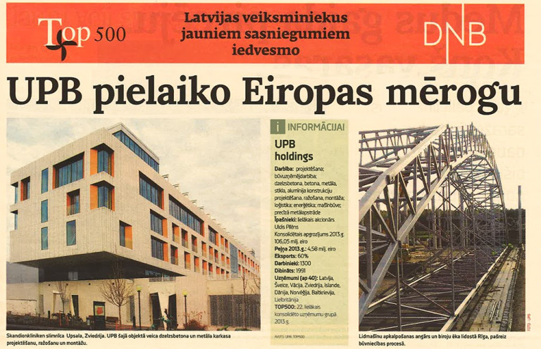 UPB tries on the European scale — UPB Group
